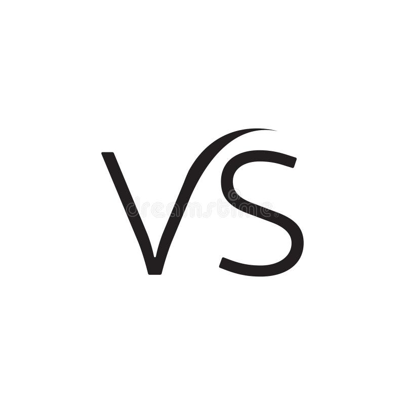 Vs Initial Letter Vector Logo Icon Stock Vector - Illustration of ...