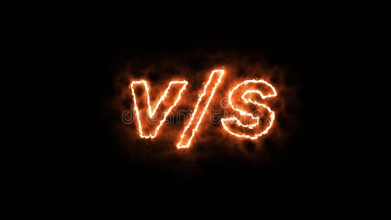 VS Letters Illustration. Competition Icon Stock Illustration ...