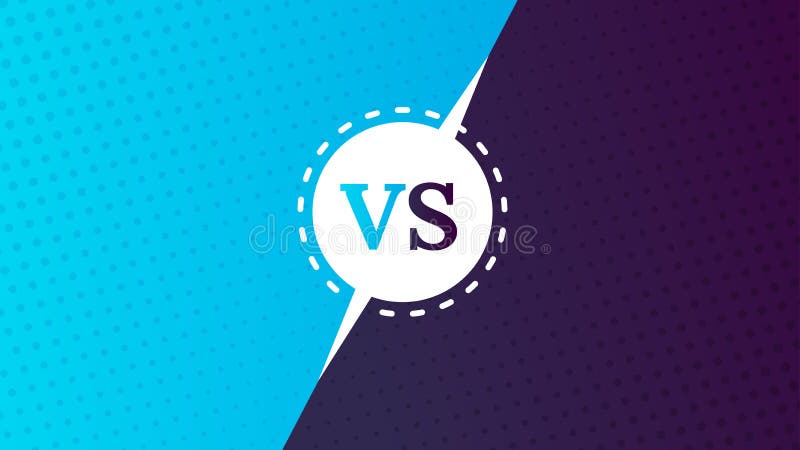 Vs Screen. Blue and Red Abstract Versus Background. Fight Template ...