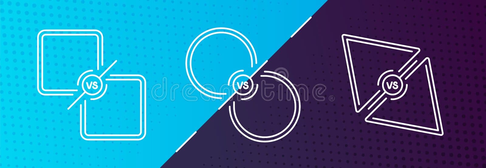 Vs Screen. Blue and Red Abstract Versus Background. Man Vs Woman. Male ...