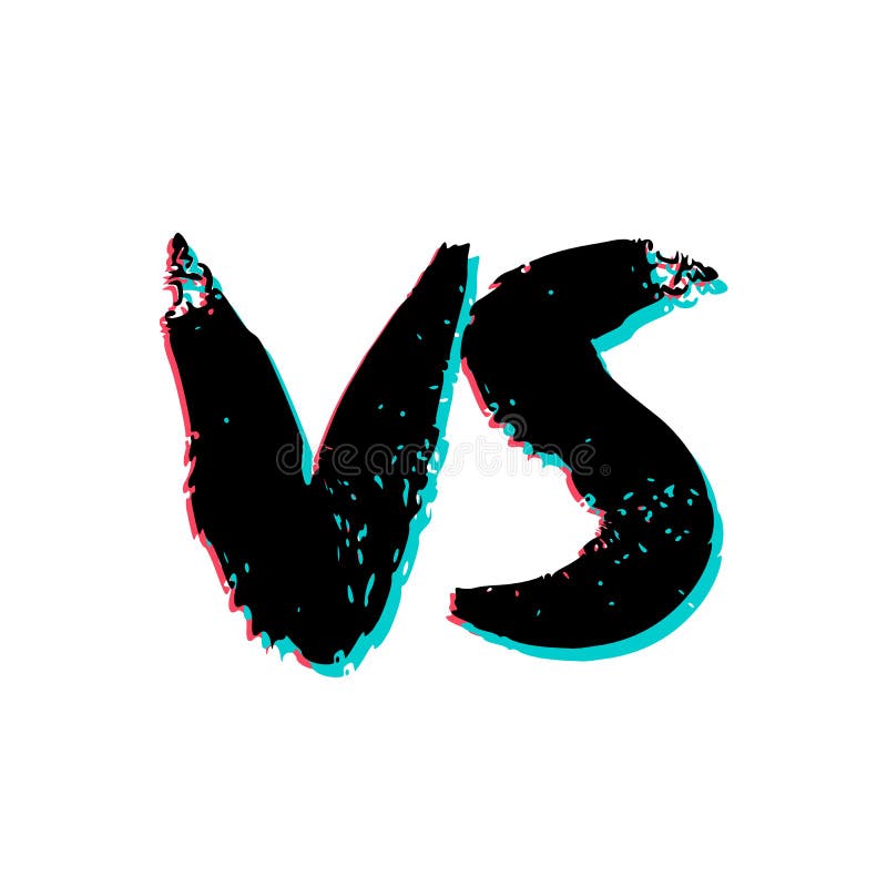 VS Screen. Versus Sign on Divided Background. Decorative Battle Cover ...