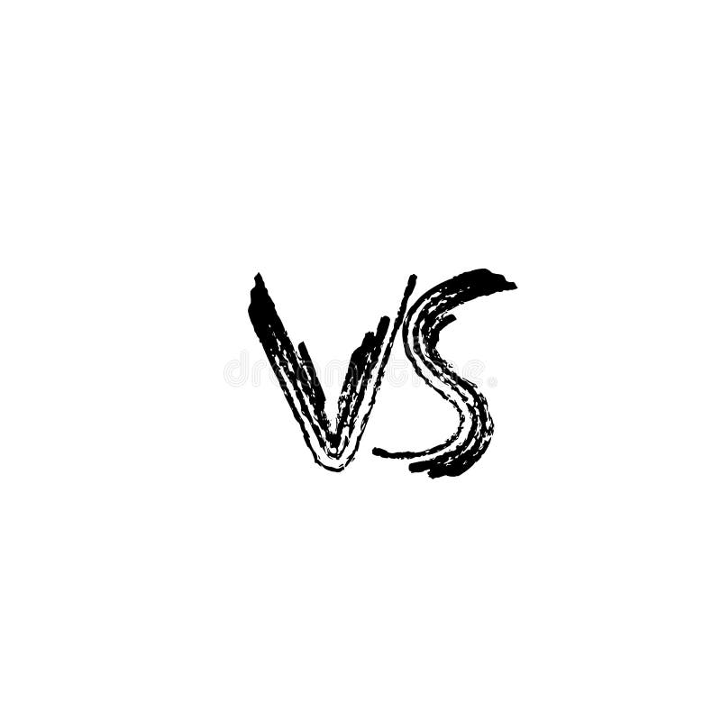 VS Screen. Versus Sign on Divided Background. Decorative Battle Cover ...