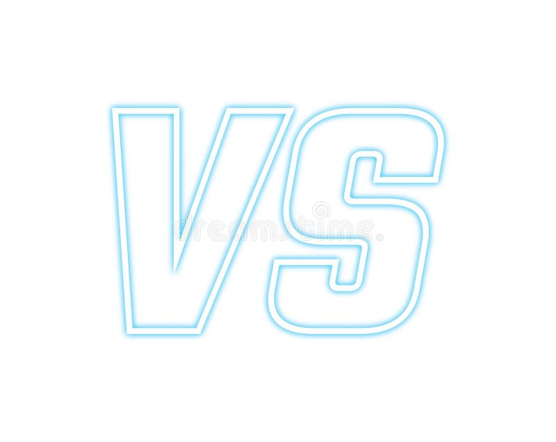 VS Sign Letters Illustration Competition Icon. Stock Vector ...