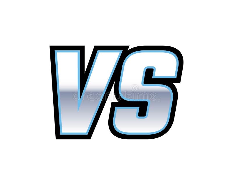 VS Sign Letters Illustration Competition Icon Stock Vector ...