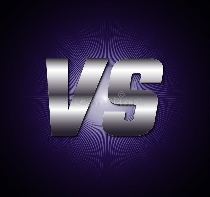 VS Vector Letters Illustration Competition Icon VS Vector Letters ...