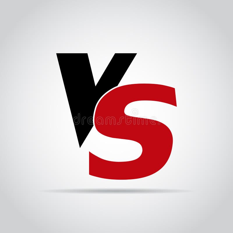 V.S. Versus Letter Logo. VS Letters on Transparent Background. Vector ...