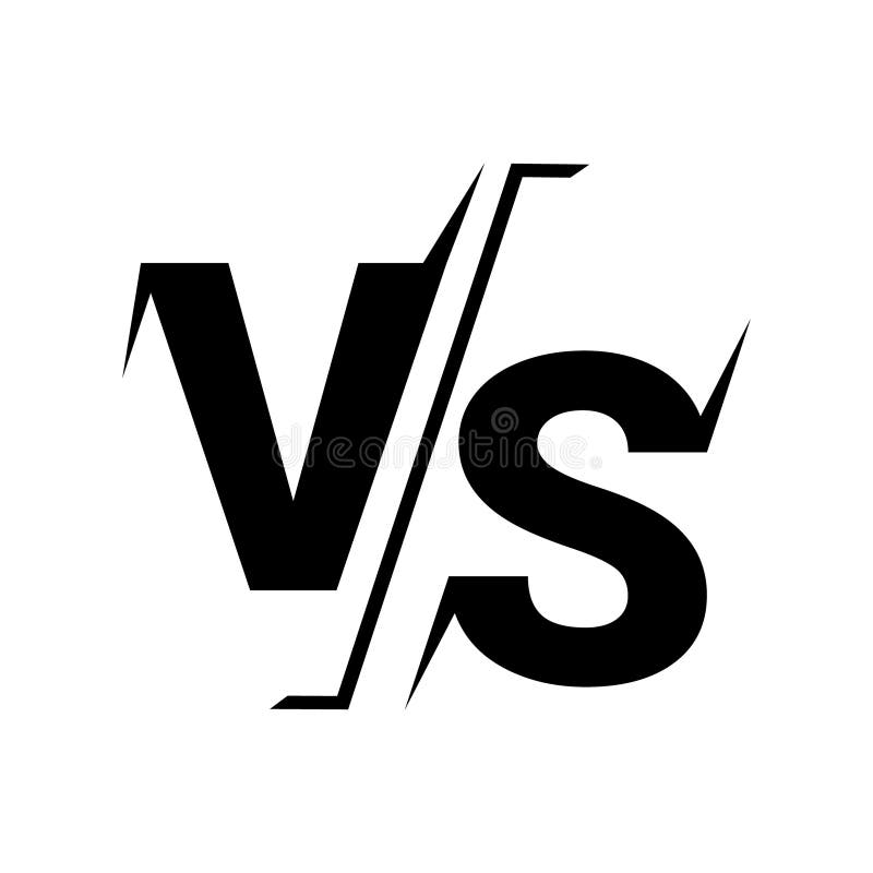 VS Versus Letters Vector Logo Icon. VS Versus Symbol for Confrontation ...