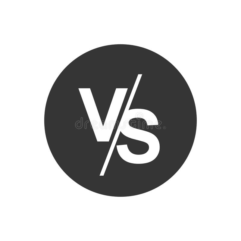 VS Versus Letters Vector Logo Isolated on Transparent Background. VS ...