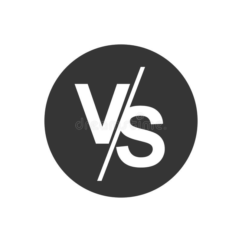 VS Versus Letters Vector Logo Isolated on Transparent Background. VS ...