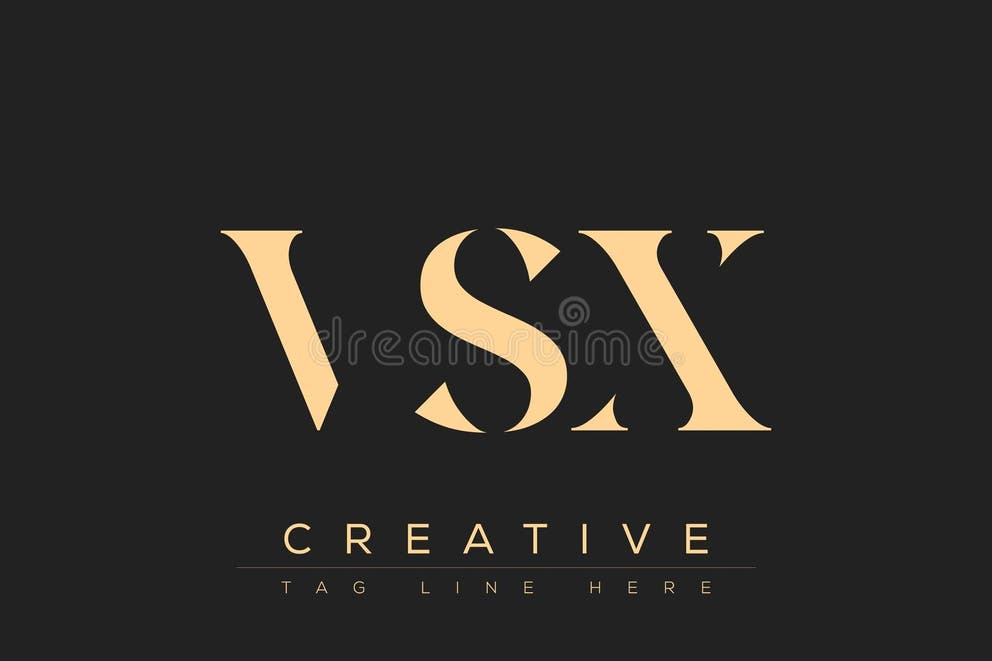 VSX Abstract Letter Logo Design Stock Vector - Illustration of company ...