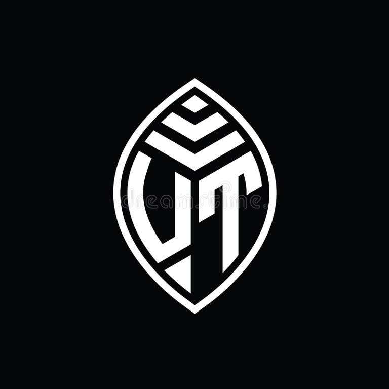 VT Logo Monogram Leaf Shape Isolated Outline Design Template Stock ...
