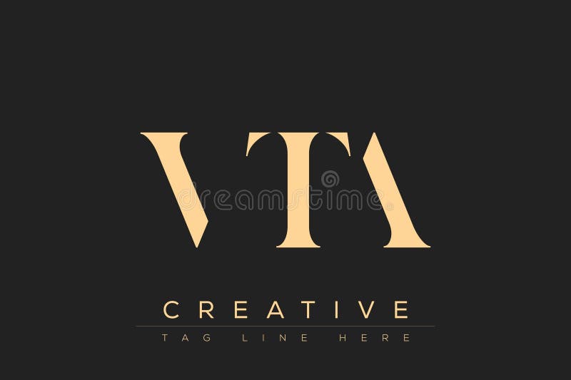 VTA Abstract Letter Logo Design Stock Vector - Illustration of element ...