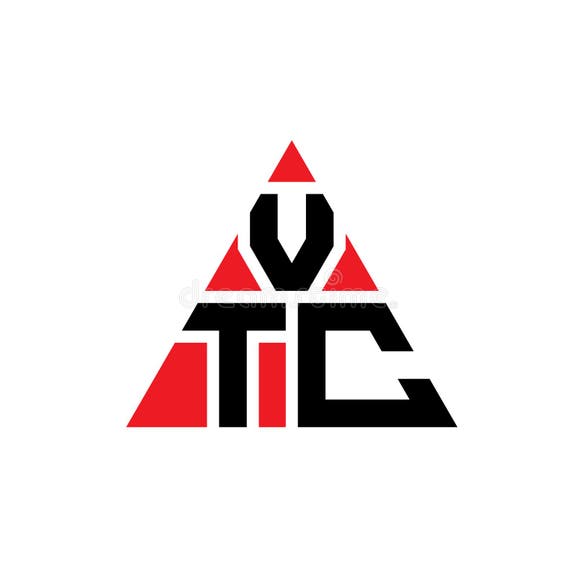 VTC Triangle Letter Logo Design with Triangle Shape. VTC Triangle Logo ...