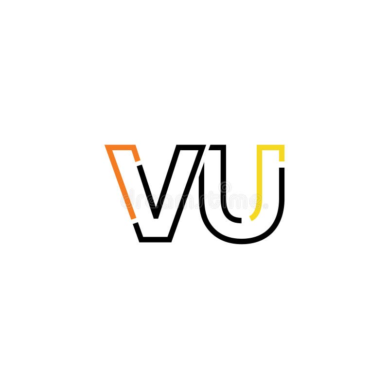 VU Letter Logo Icon Design Template Elements Stock Vector ...