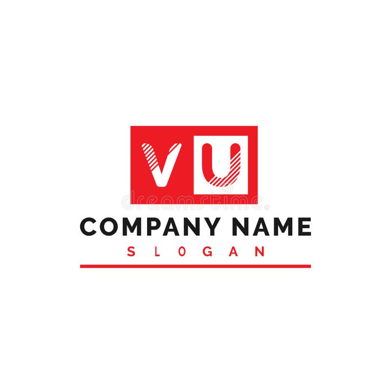 VU Logo Design. VU Letter Logo Vector Illustration - Vector Stock ...