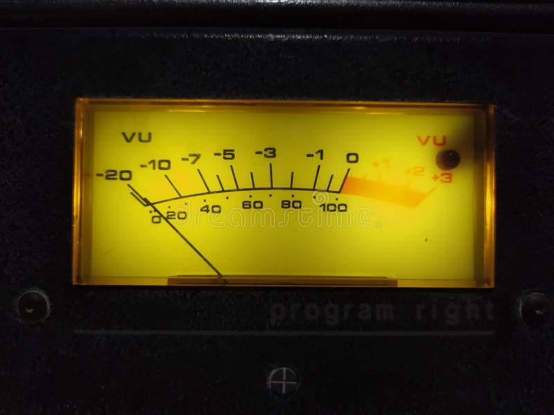 Vu meter analog stock image. Image of mixerradio, meter - 200557281