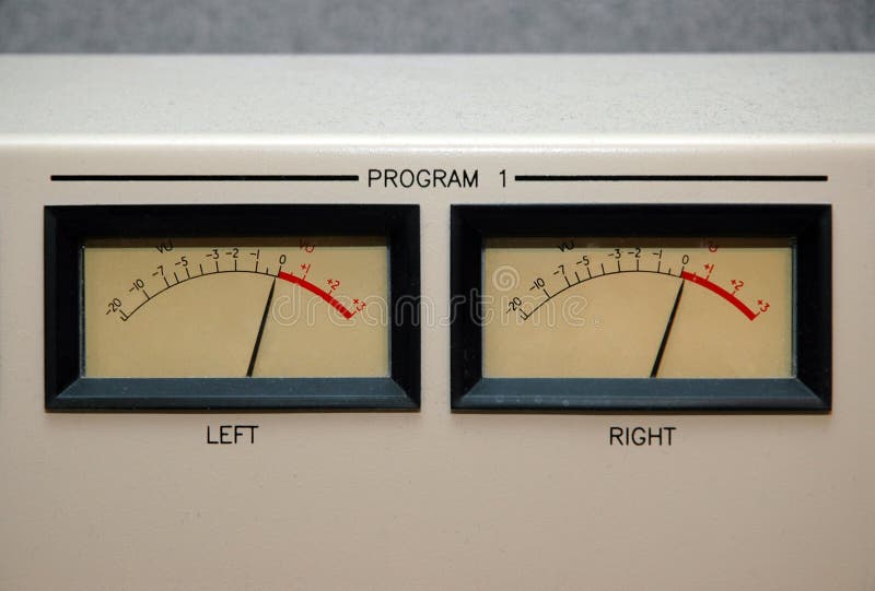 Analog signal VU Meter stock vector. Illustration of sound - 18527242