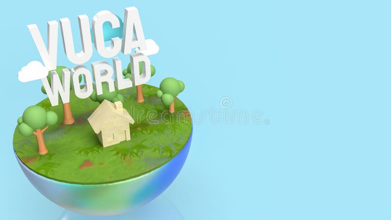 The Vuca World White Text for Abstract Background Concept 3d Rendering ...