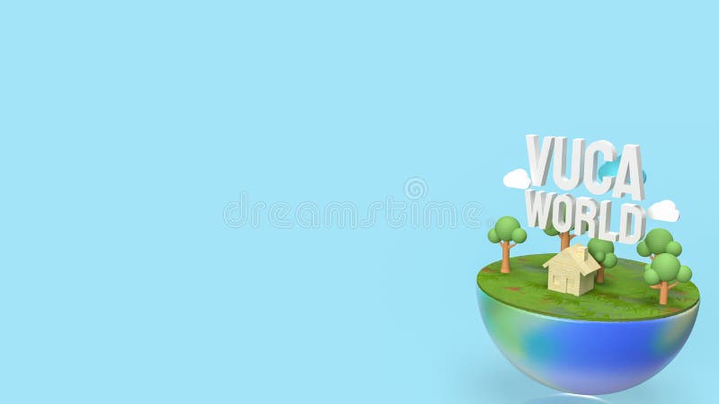 The Vuca World White Text for Abstract Background Concept 3d Rendering ...