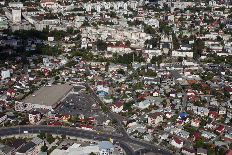 Vue Aérienne Avec L'infrastructure Urbaine Image stock - Image du ...