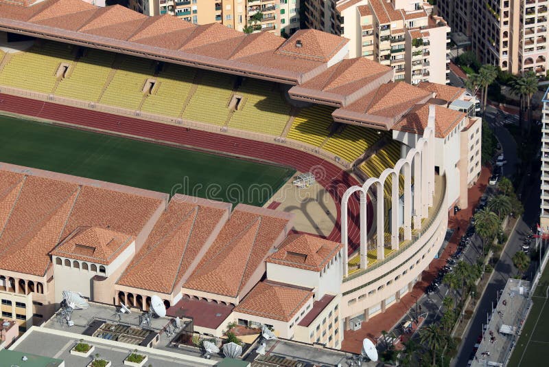 Vue Aérienne De Stade Louis II Au Monaco Image stock éditorial - Image ...