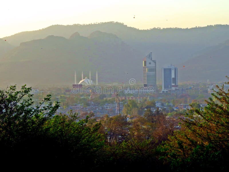 Vue D'Islamabad, Capitale Du Pakistan Photo stock - Image du extérieur ...
