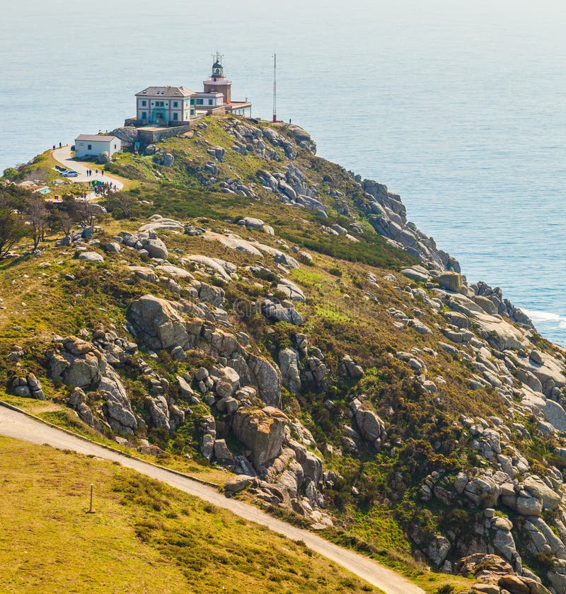 Vue de cap Finisterre image stock. Image du atlantique - 73589613