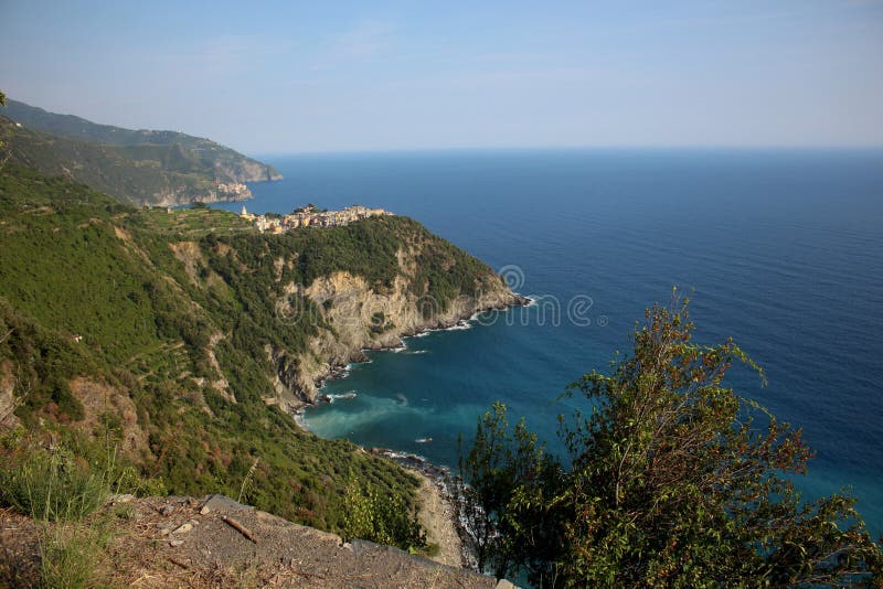Vue De La Mer Ligurienne De Corniglia, Italie Photo stock - Image du ...