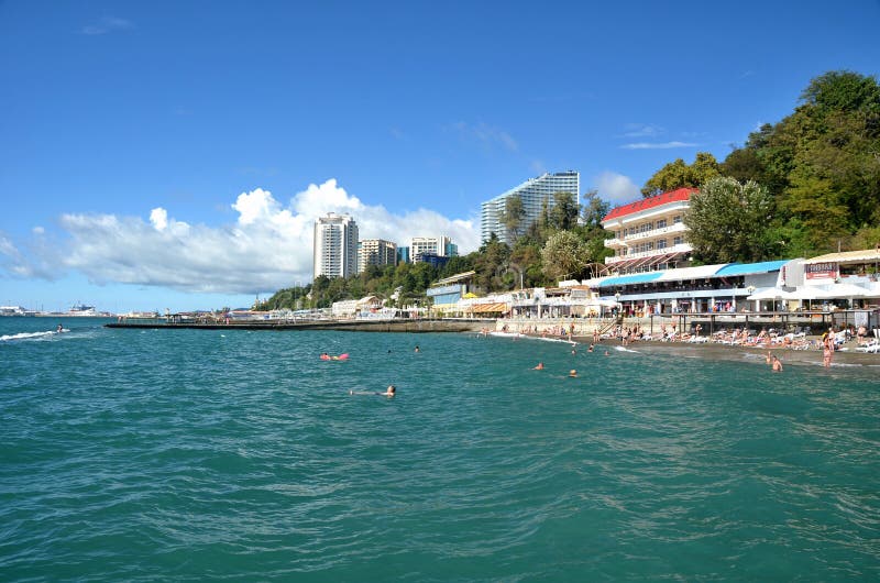 Vue De La Plage à Sotchi Russie Photos Stock - Téléchargez 692 Photos ...