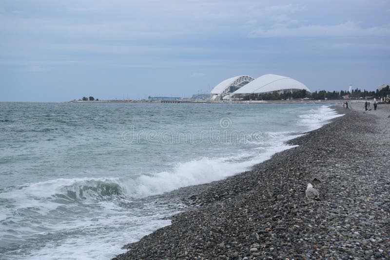 Vue De La Plage à Sotchi Russie Photos Stock - Téléchargez 692 Photos ...