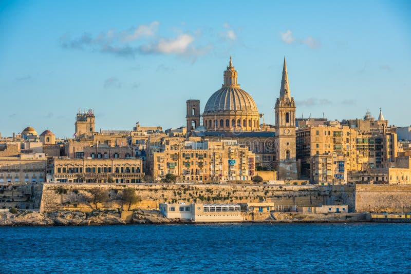 Vue De La Valette, La Capitale De Malte Image stock - Image du ciel ...
