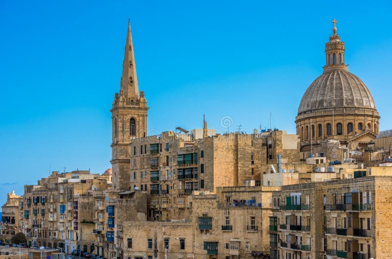 Vue De La Valette, La Capitale De Malte Image stock - Image du ciel ...