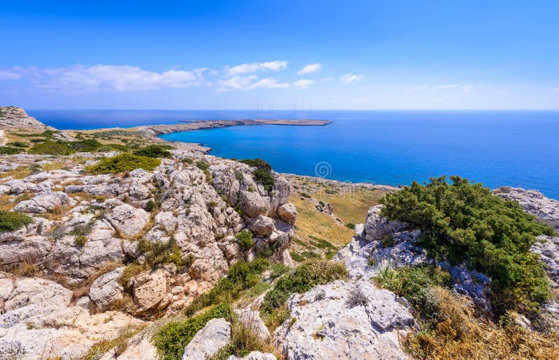 Cap Greco Au Coucher Du Soleil Ayia Napa Cyprus Image stock - Image du ...