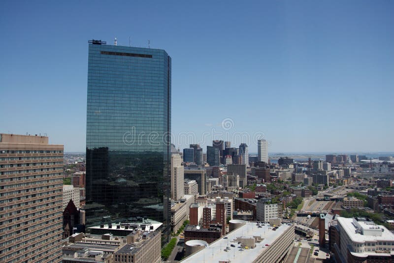 Vue du centre de Boston photo stock. Image du détente - 6457988