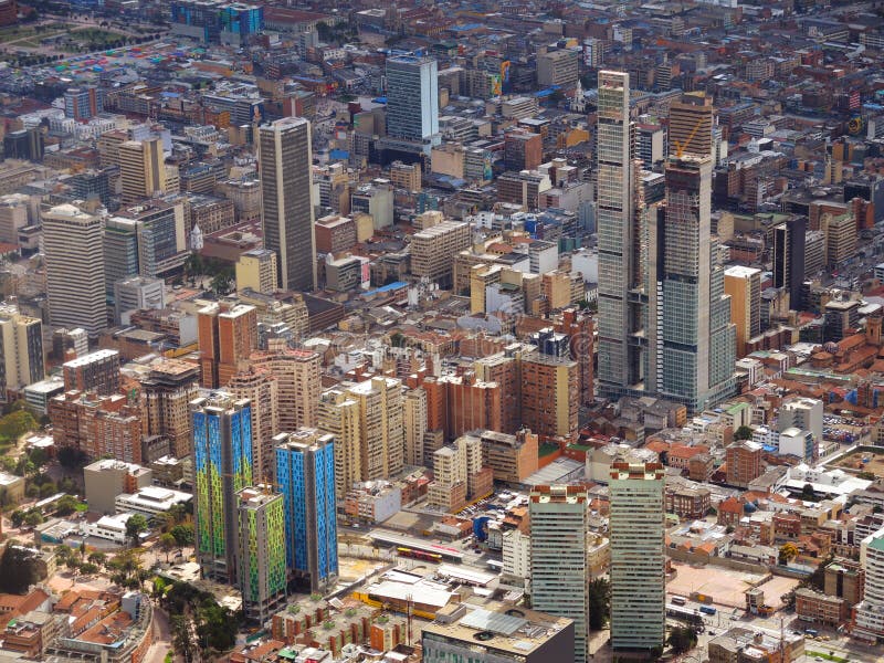 Vue Du Centre Ville De Bogota, Colombie Photo stock - Image du nuage ...