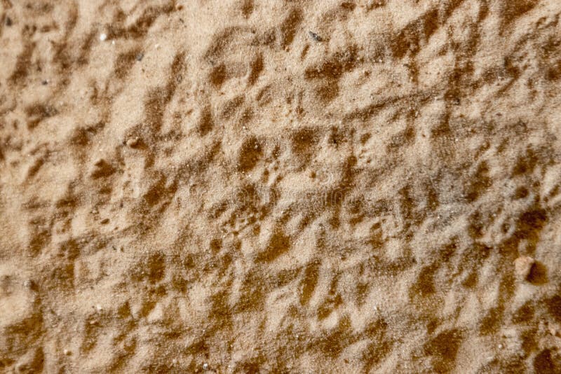 Vue Du Haut Du Sable Jaune De La Plage, Texture Du Sable, Fond Jaune ...