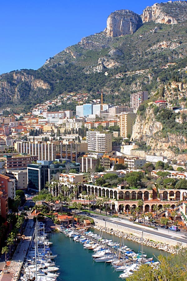 Vue Du Monaco Et Du Stade Louis-II Image stock - Image du palais ...