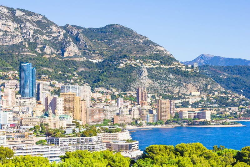 Vue Du Monaco Et Du Stade Louis-II Image stock - Image du palais ...