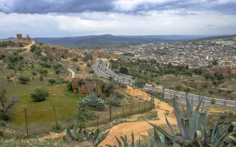 Vue Panoramique De Centre De Fez Fes, Maroc Photo stock - Image du ...