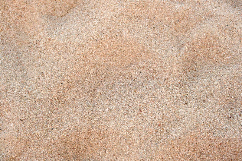 Vue Plate Sur La Plage De Sable Jaune Propre. Texture Sablonneuse Photo ...