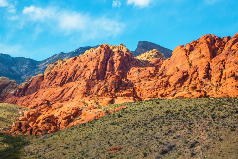 Vues De Canyon Rouge De Roche, Nevada Photo stock - Image du économie ...