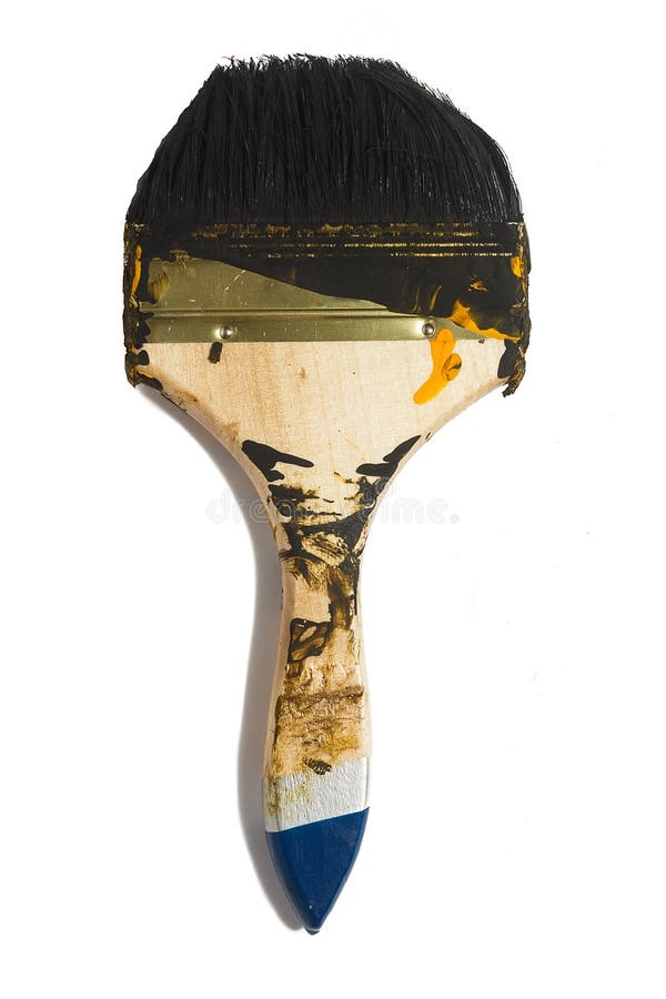 Vuile verfborstel stock foto. Image of tekening, slordig - 54859704