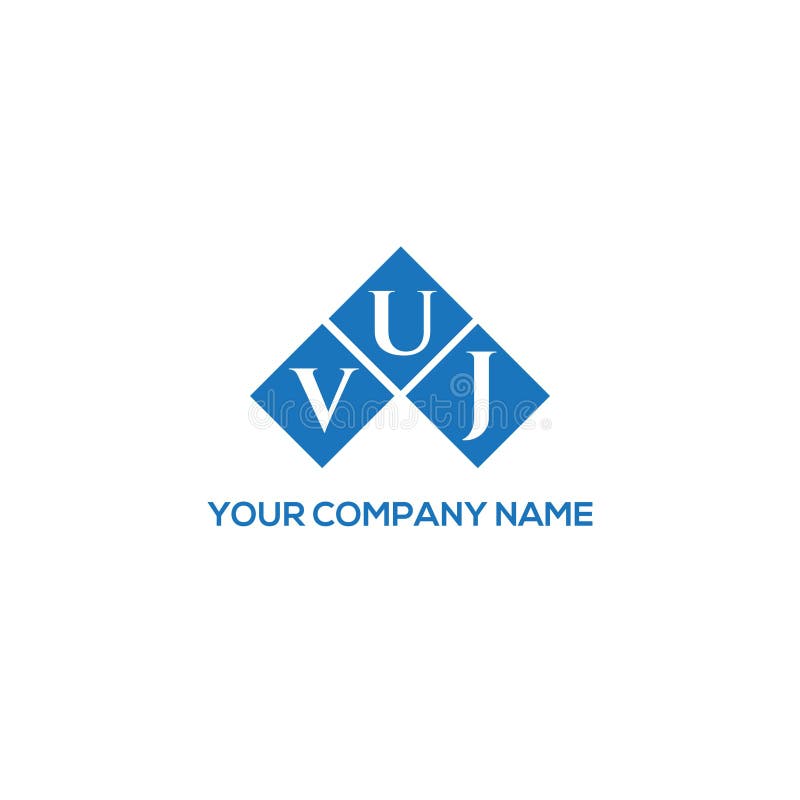 VUJ Letter Logo Design on White Background. VUJ Creative Initials ...