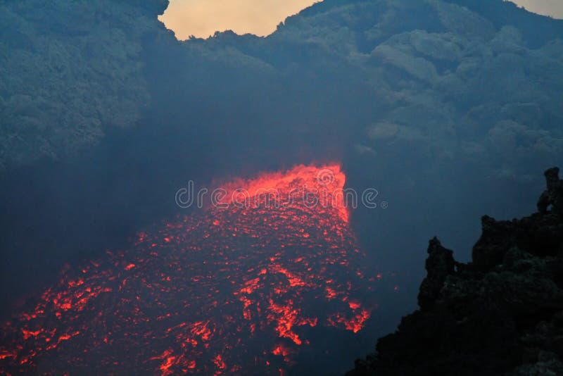 Vulcan lava stock photo. Image of burn, chap, active, eruption - 9541000