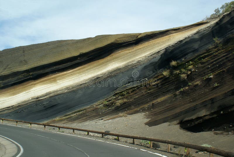 Vulcanic geological layers stock photo. Image of earth - 19931168