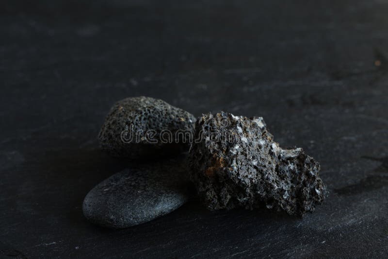Vulcanic Stone, Three Textures Stock Photo - Image of abstract, stones ...