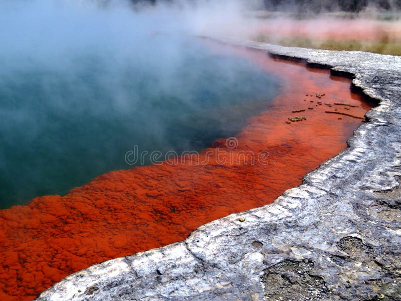 Volcanic wonder stock image. Image of steam, rock, landscape - 137825799