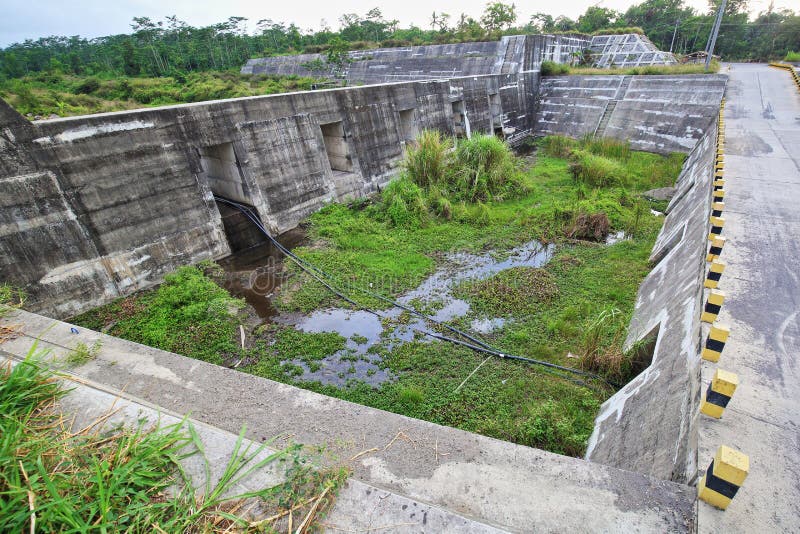 Vulcano Lahar FLow Control Dam Stock Photo - Image of lahar, disaster ...