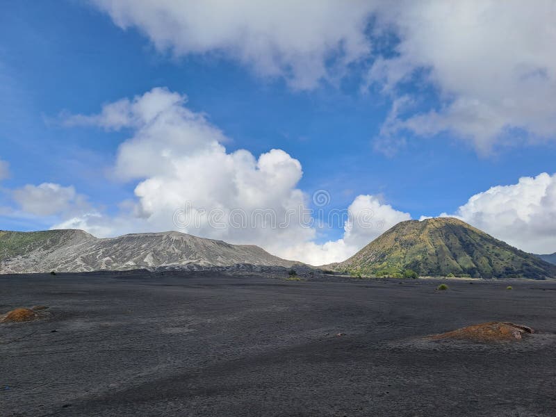 Vulcano Mount Bromo and Mount Botak at Bromo Mountain Malang Indonesia ...