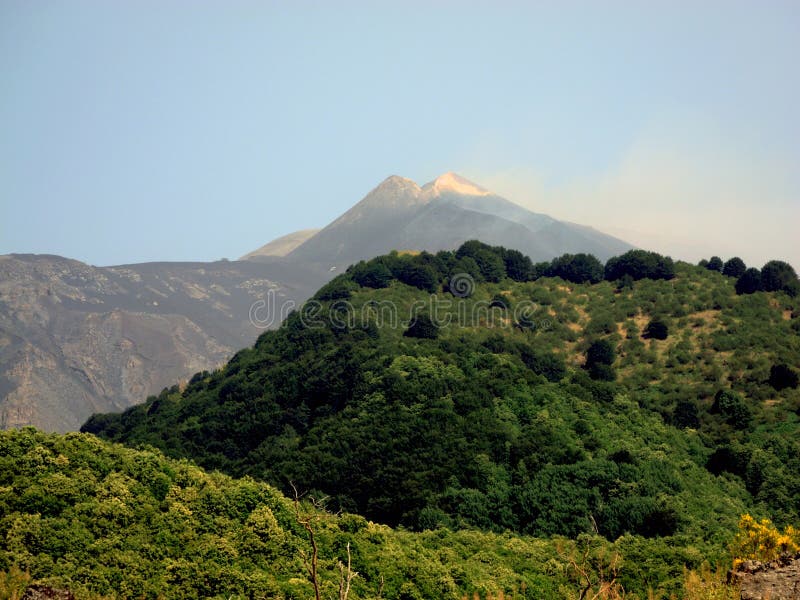 Vulcano Mount Etna stock image. Image of sicily, eruption - 28444479